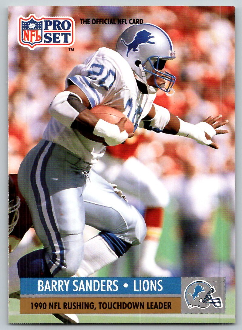 1992 PRO SET BARRY SANDERS DETROIT LIONS #20 | eBay