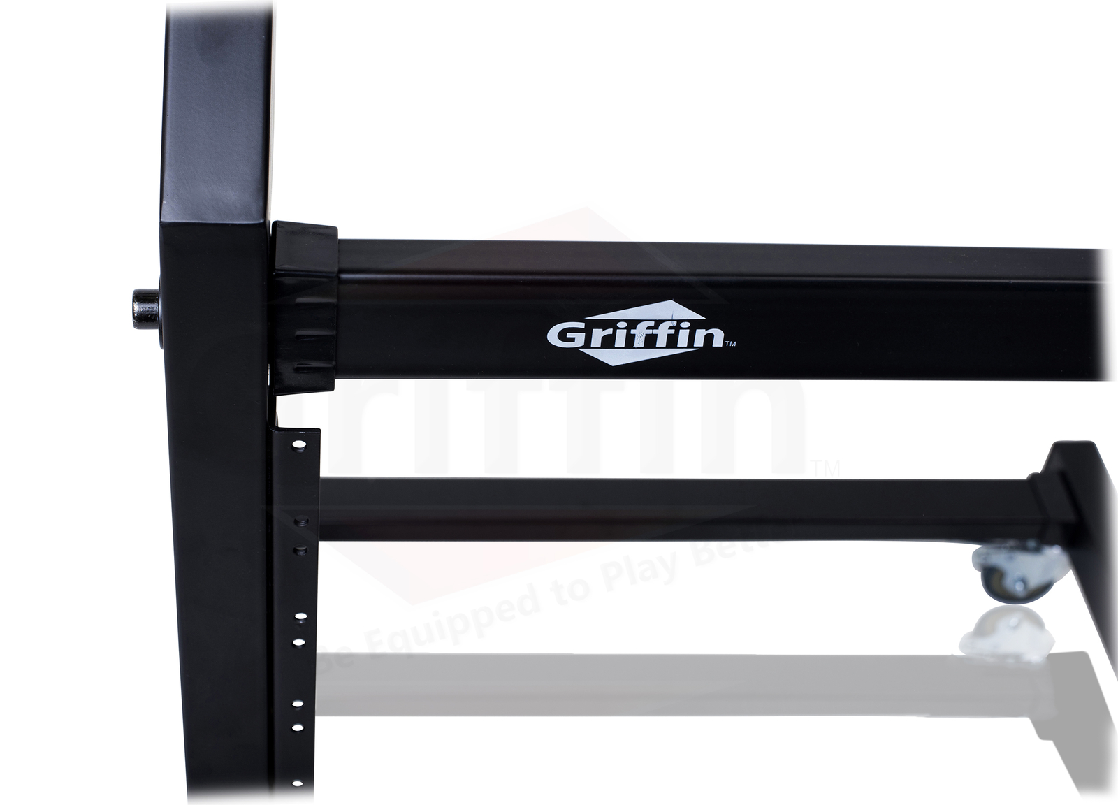 GRIFFIN Rack Mount Stand Music Studio Recording Mixer Cart Rail Gear ...