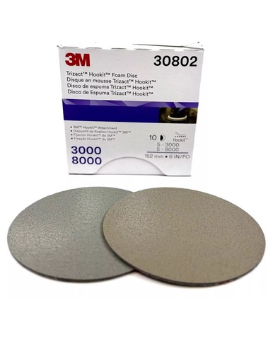 3M Trizact Hookit Foam Backing Abrasive Disc Kit, 30802 -6" Disc, 3000/ ...