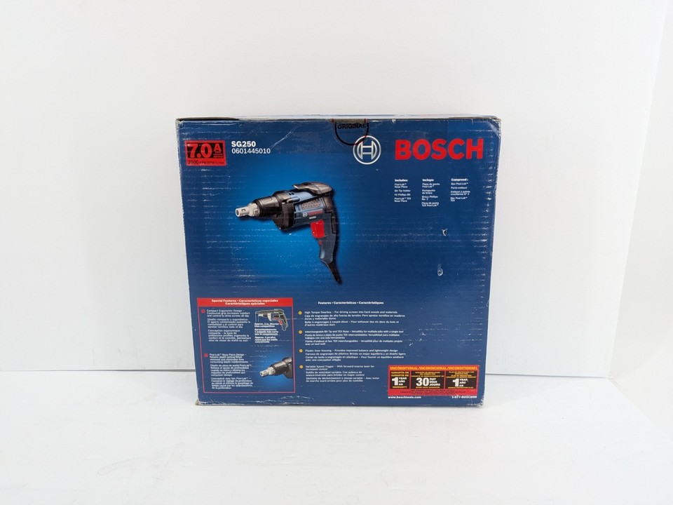 Bosch SG250 7 Amp 2,500 RPM TEK Drywall Screwgun | New | eBay