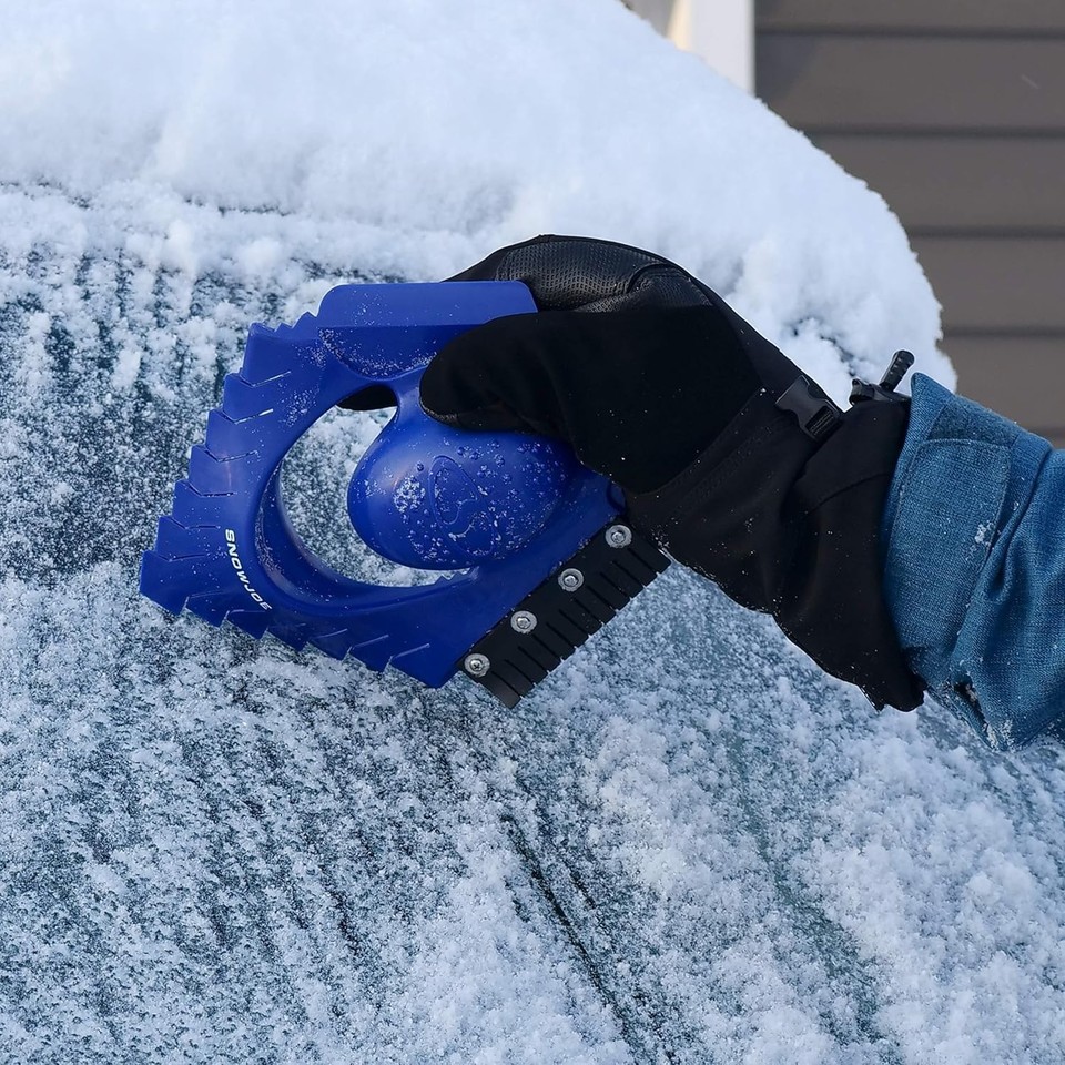 Snow Joe SJEG-DZ Ice Dozer Scraper with Squeegee | Windshield Snow Tool ...