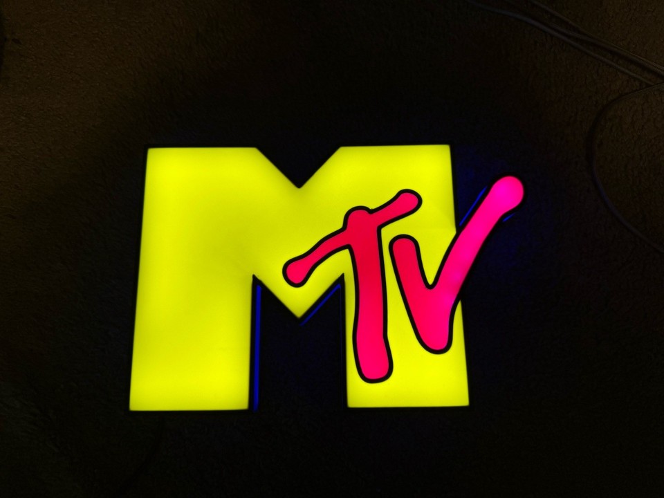 Light Up MTV Decoration Sign Extra Large XXL 14” Wide | eBay