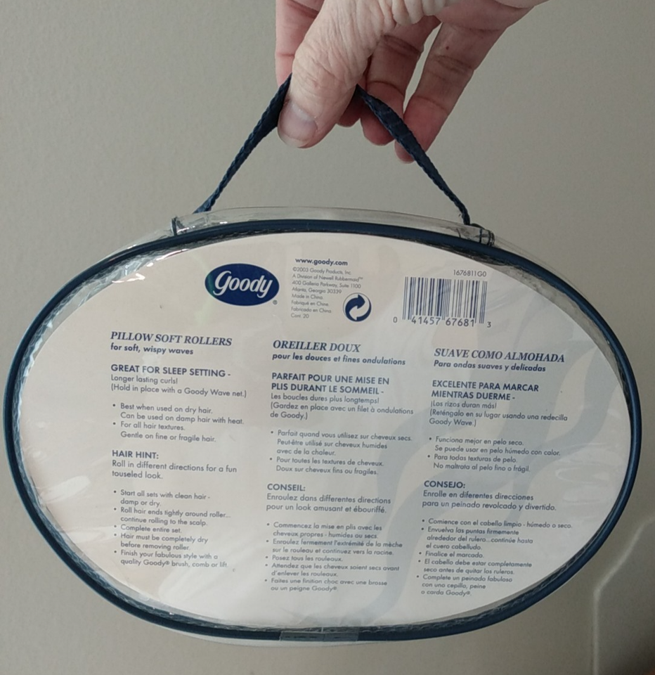 Goody Comfort Pillow Soft Rollers Wave Curl 20 Piece with Zip Carry ...