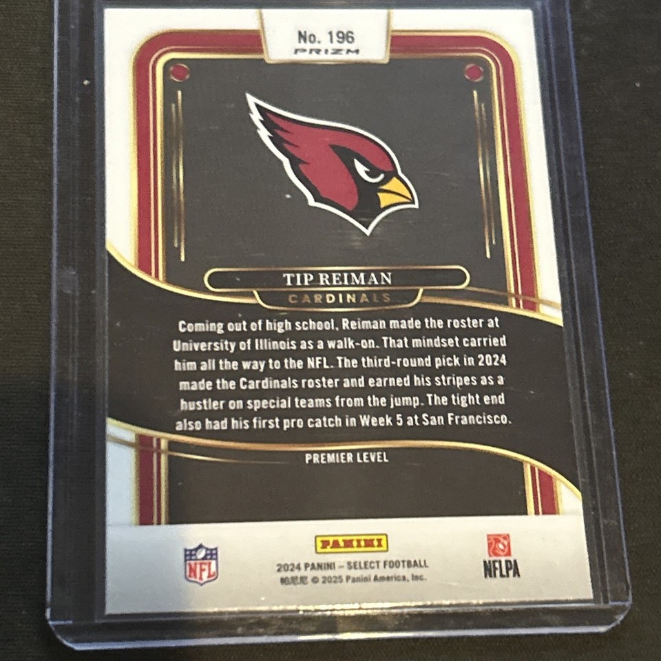 2024 Panini Select - Premier Level Tip Reiman #196 Red & Yellow Shock ...
