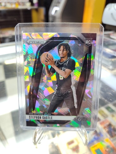 2024-25 Panini Prizm Stephon Castle Silver Cracked Ice Prizm Rookie RC ...