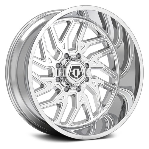 TIS 544C with EXPOSED LUGS Wheel 20x10 (-25, 8x165.1, 125.2) Chrome ...