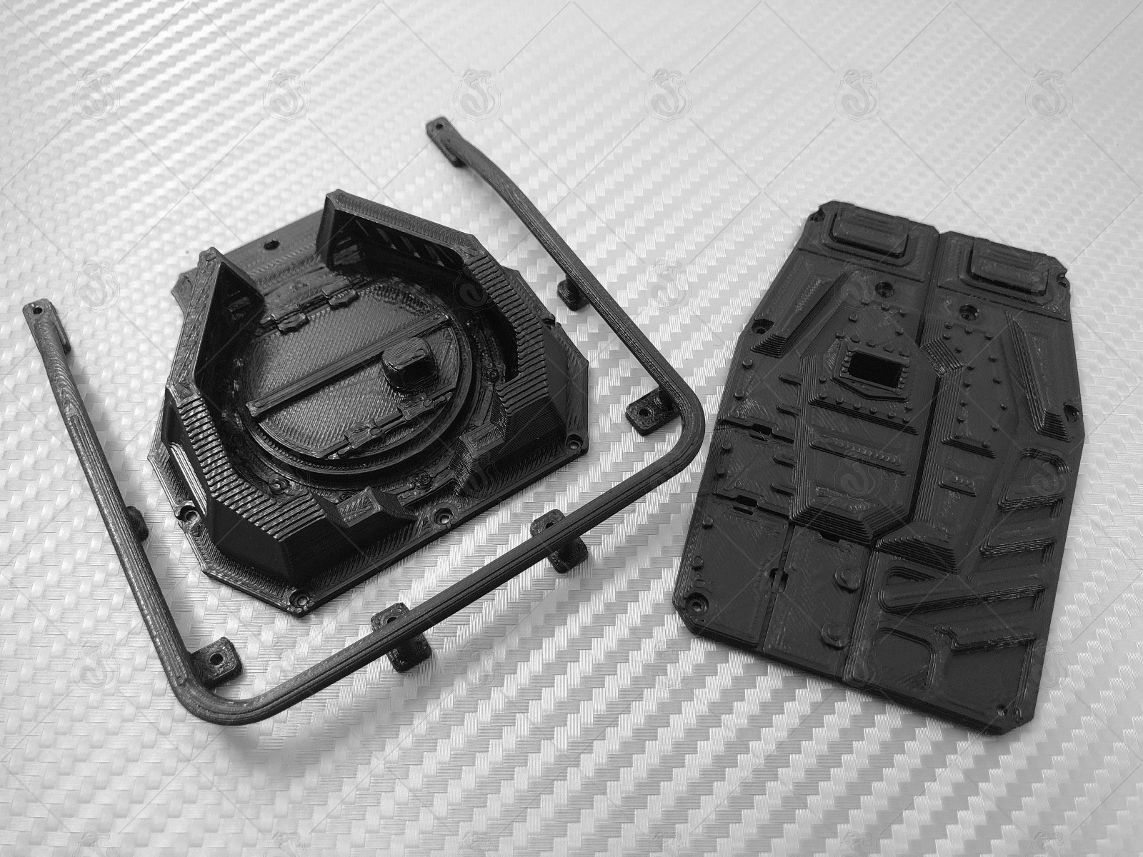 Roof Hatch / Guard Rail + Rear Hatch Door for TRX-4 Tactical Unit ( V2 ...