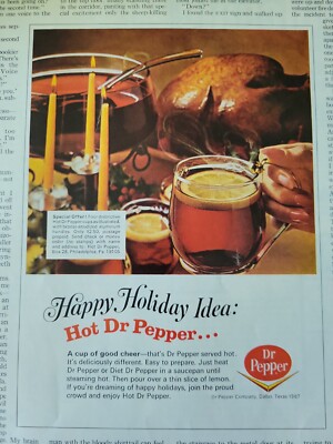 1961 happy holiday idea hot Dr. Pepper Soda cup of good cheer vintage ...