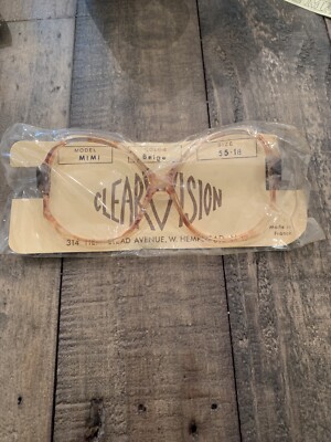 Vintage 1960’s Clearvision Mimi Beige 55-18 Eye Glass Frames NOS | eBay