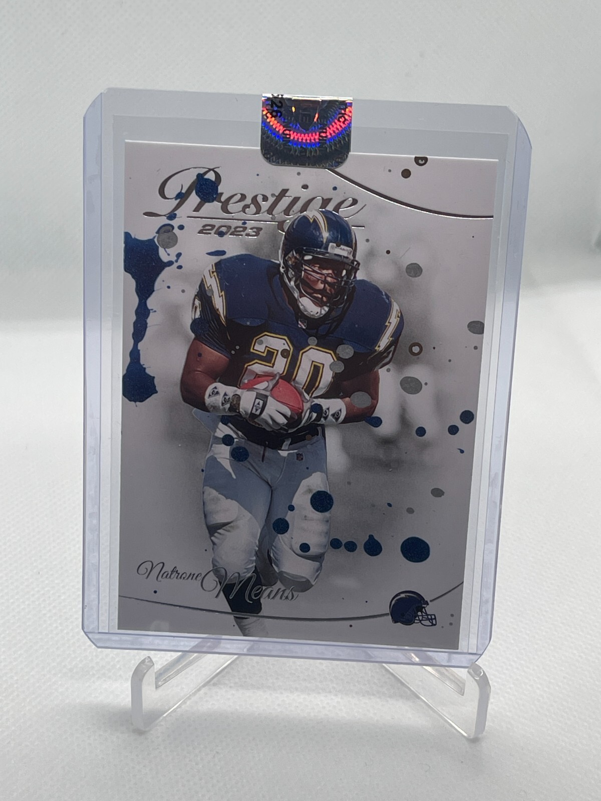 2024 John Rudolph Signed Art Card Natrone Means Prestige Chargers 1/1 ...