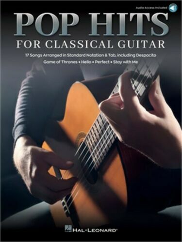 POP HITS FOR CLASSICAL GUITAR MUSIC BOOK/AUDIO ACCESS W/TAB SONGBOOK ...