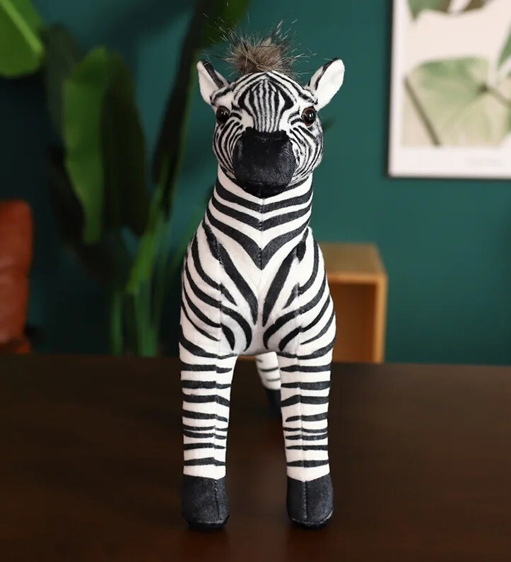 Standing Zebra 13 Inch Stuffed Animal Plush Toys Toddler Doll Kids ...