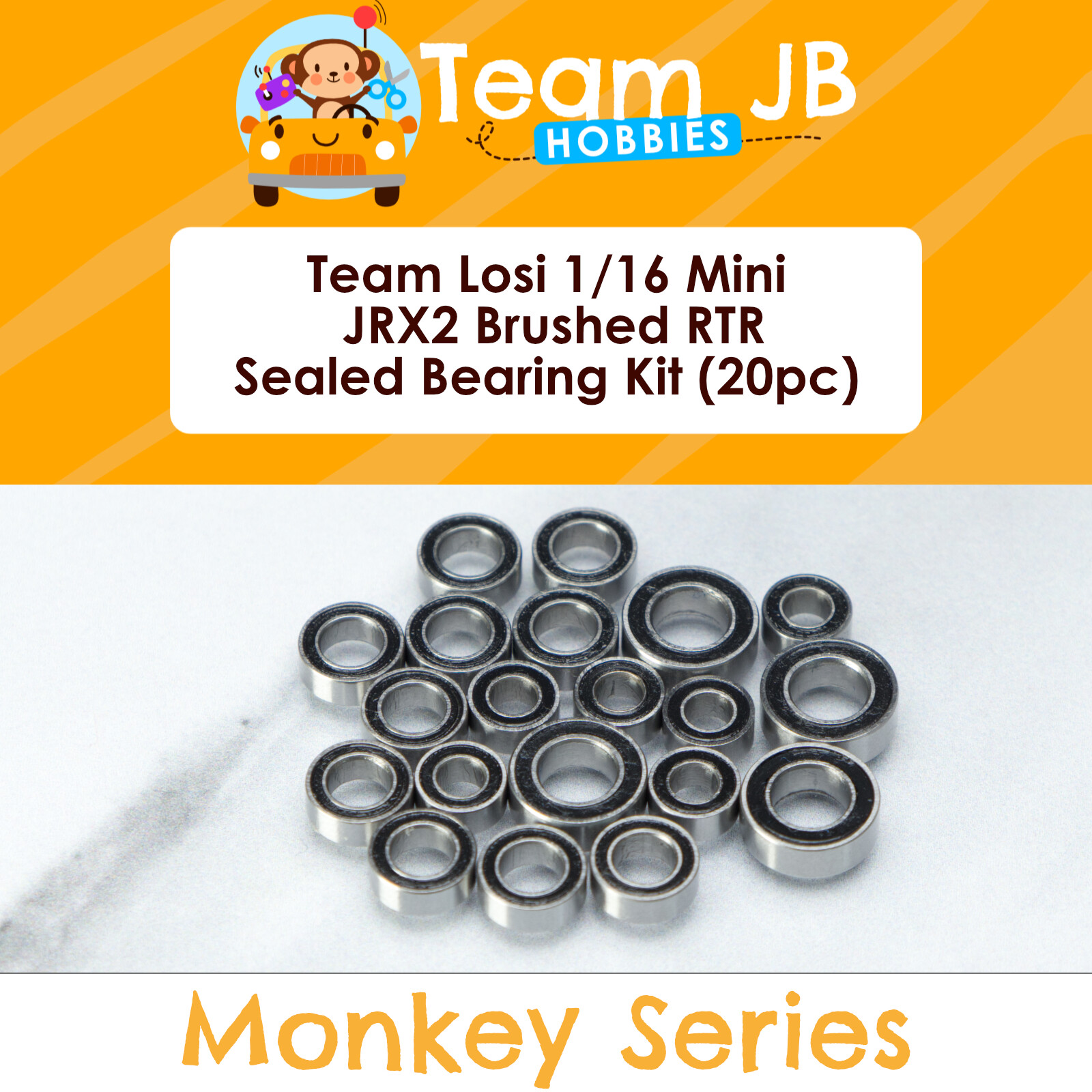 Team Losi 1/16 Mini JRX2, JRXT Brushed RTR - 20 Pcs Rubber Sealed ...