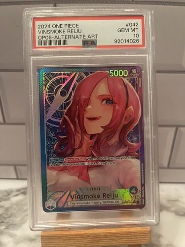 Vinsmoke Reiju OP06-042 Leader ALT ART - One Piece English - PSA 10 | eBay
