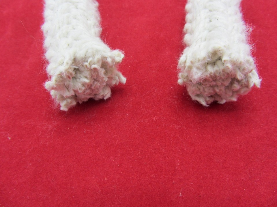 BRAIDED COTTON ROUND ROPE WICK 3/4" x 16" FOR SMUDGE POT OIL LAMP TORCH ...