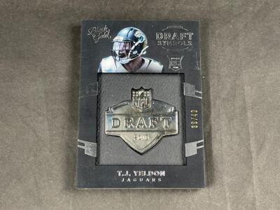 2015 PANINI BLACK GOLD TJ YELDON DRFT-21 ROOKIE DRAFT SYMBOLS WHITE ...