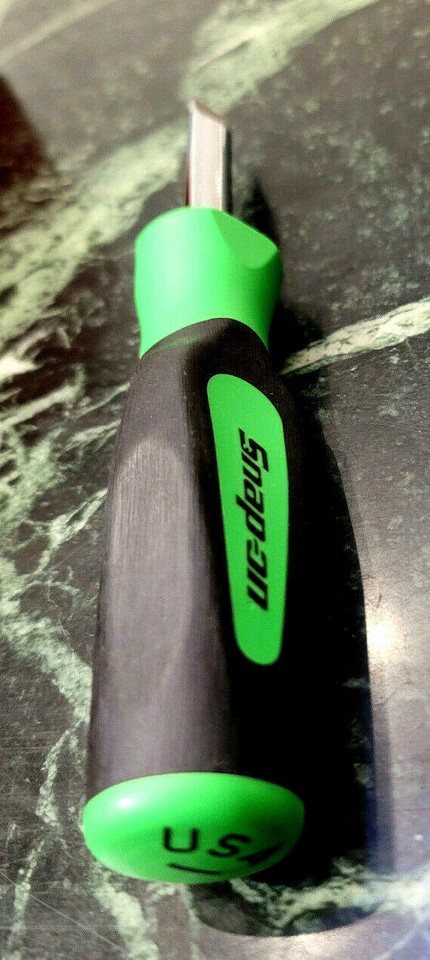 New Snap-on ™ Large Marine Aircraft Flat Slot Plug Screwdriver GREEN ...