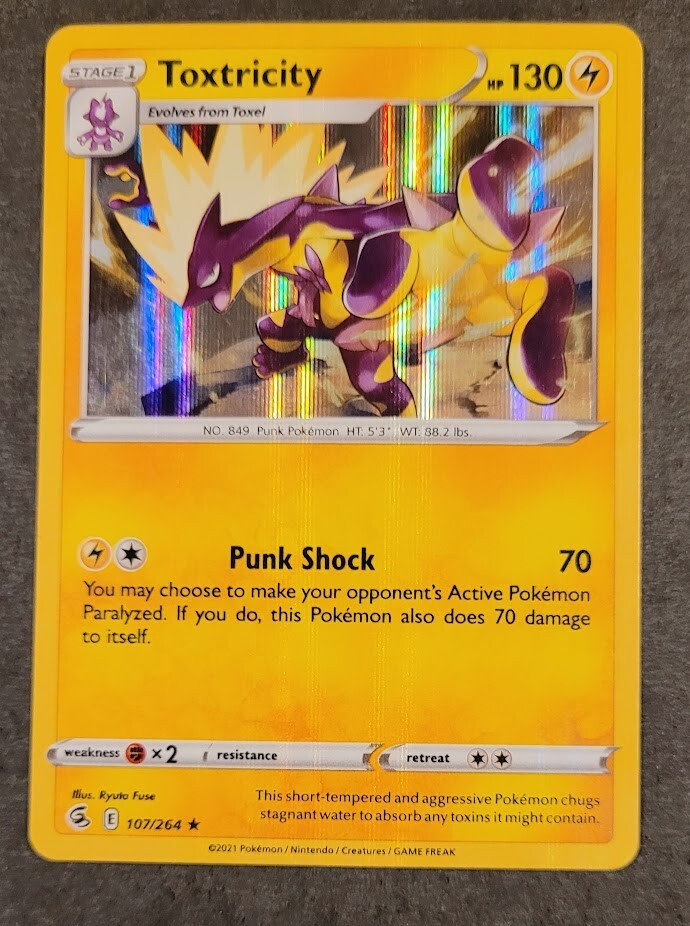 Pokémon TCG Toxtricity, Fusion Strike #107 Holo Rare | eBay