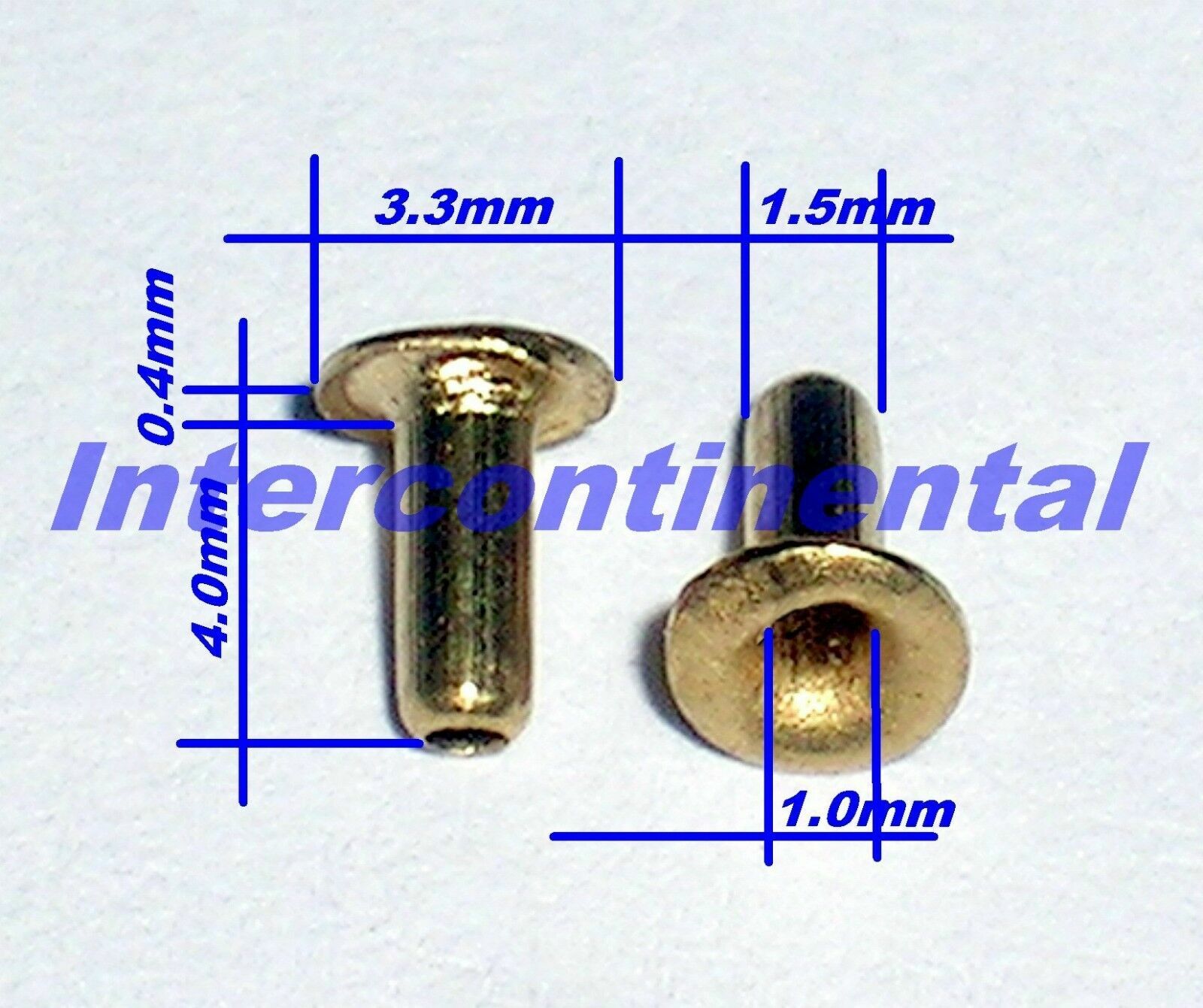 2500pcs PCB Brass Rivets Electronic Prototype Assortment Kit 10 Values ...