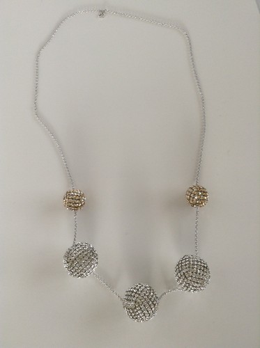 SWAROVSKI Pin-up Long Gold Silver Necklace GSHA 1110466 NEW in Box $380 ...