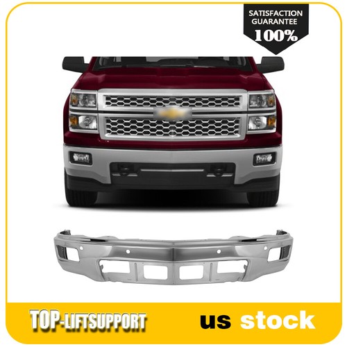 Chrome Front Bumper 23173678 For 14-15 Silverado 1500 w/ Fog Light ...