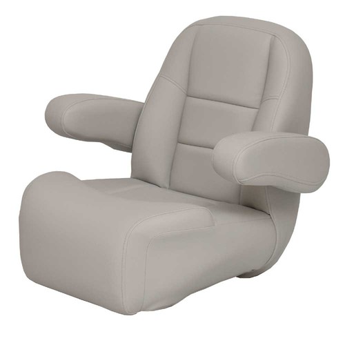 Lippert Boat Low Back Helm Seat | Gray W/ Flip-Up Arm Rests | eBay