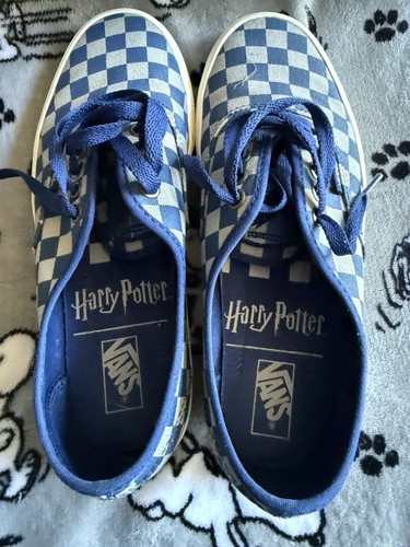 Womens Vans Ravenclaw Harry Potter Blue Checkerboard Sneakers Shoes ...