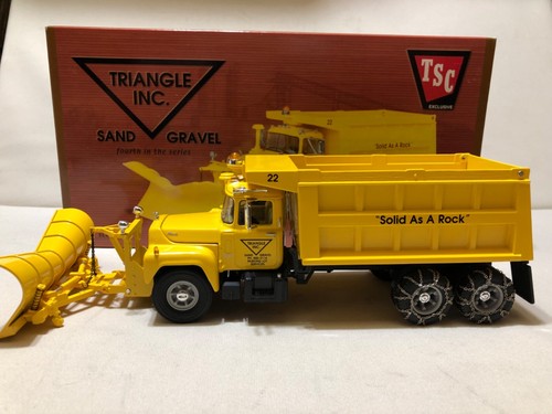 TRIANGLE TSC R-MACK DUMP TRUCK SNOW PLOW CHAINS DIECAST 1/34 19-2429 ...