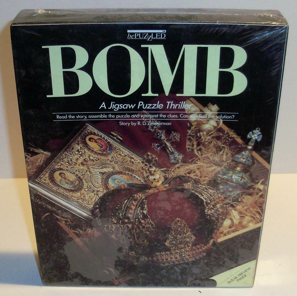 New Sealed 1987 BePuzzled 500 Pc BOMB Thriller Jigsaw Puzzle Story by ...