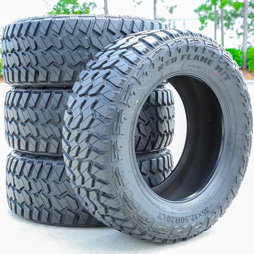 4 Tires Red Flame RD-X MT LT 35X12.50R20 Load E 10 Ply M/T Mud | eBay