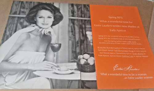 1975 print ad - Estee Lauder Cosmetics beauty Pretty Lady vintage ...