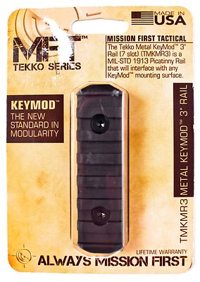 MISSION FIRST TACTICAL MFT Tekko Series Metal KeyMod 3" Rail TMKMR3 V14 ...