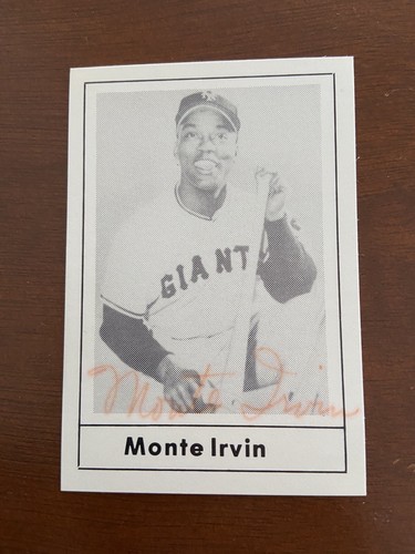 Monte Irvin Hand Signed 1978 Grand Slam New York Giants Autograph | eBay