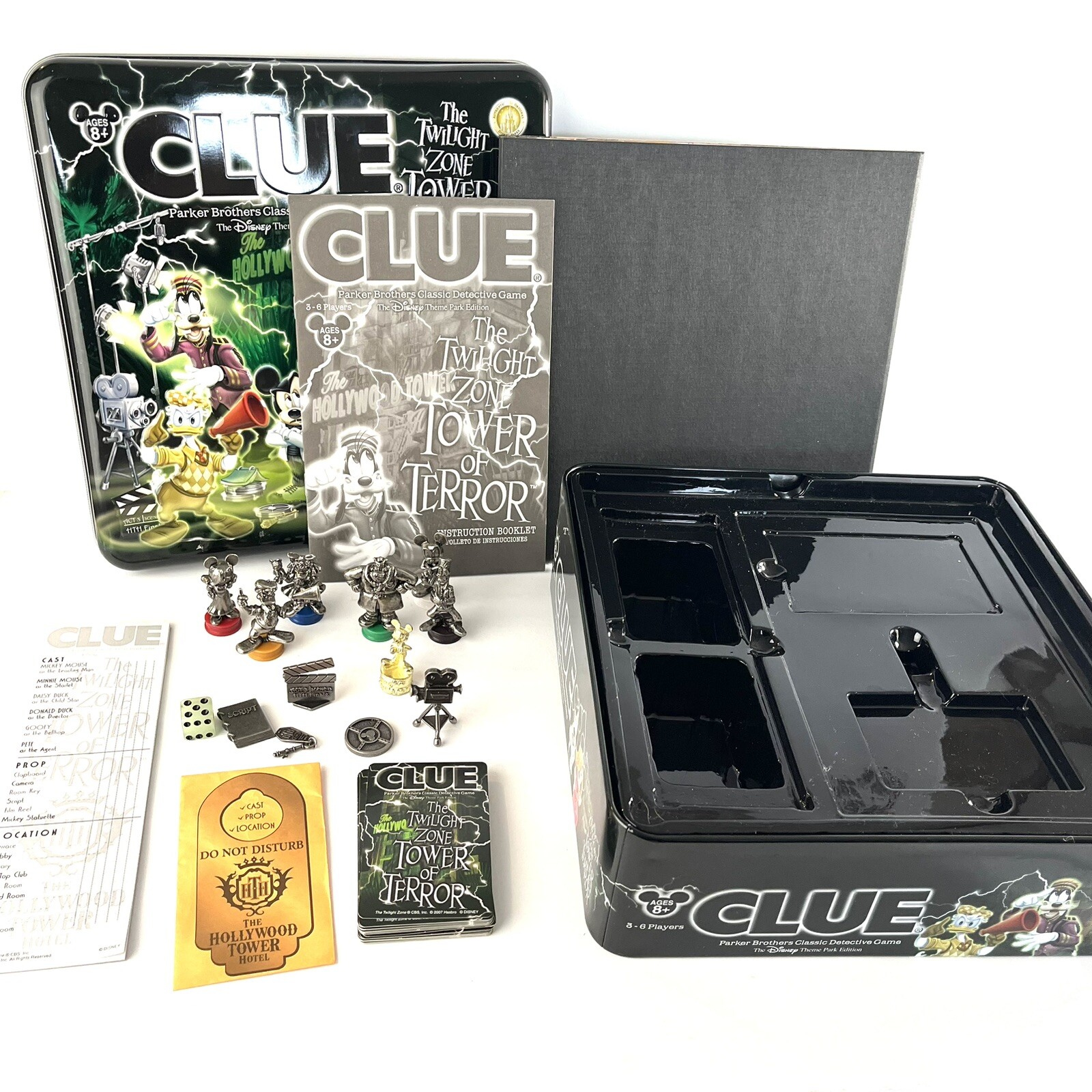 Clue Disney Theme Park The Twilight Zone Tower Of Terror Game 2007 ...