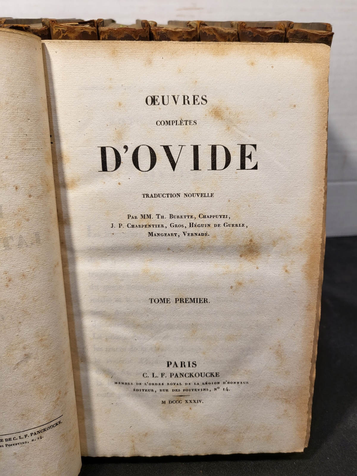 Oeuvres Completes D'Ovide 10 volumes complete fine binding | eBay