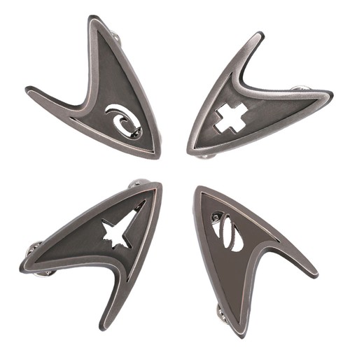 ST Badge TNG Starfleet Metal Brooch Badge Accessories Cosplay Props ...