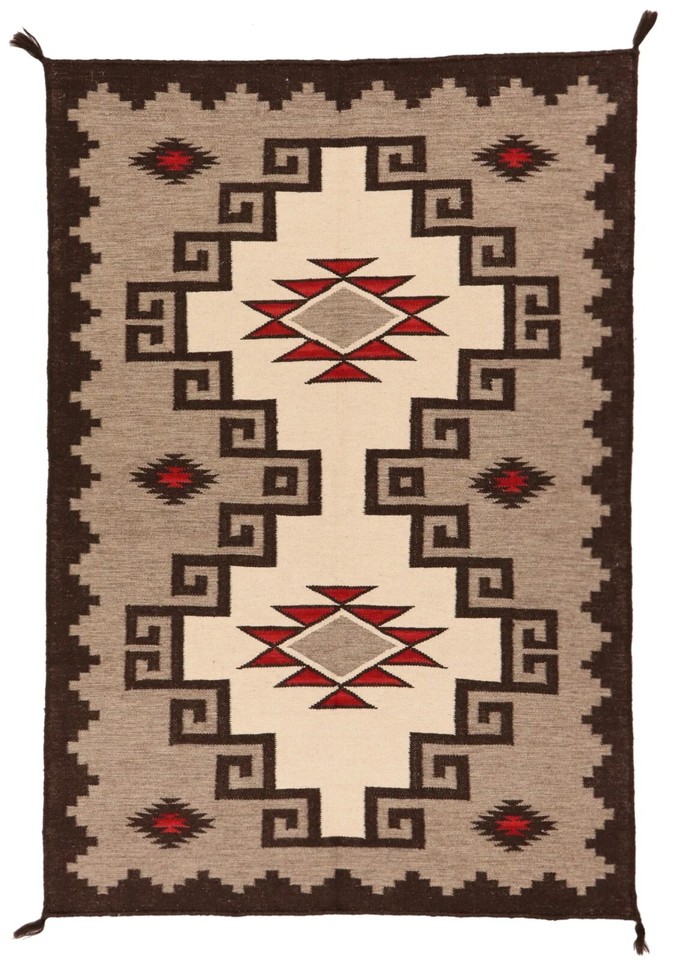 Mexican Southwest Boho Wool Rug Turkish Aztec Kilim Rug Handwoven ...