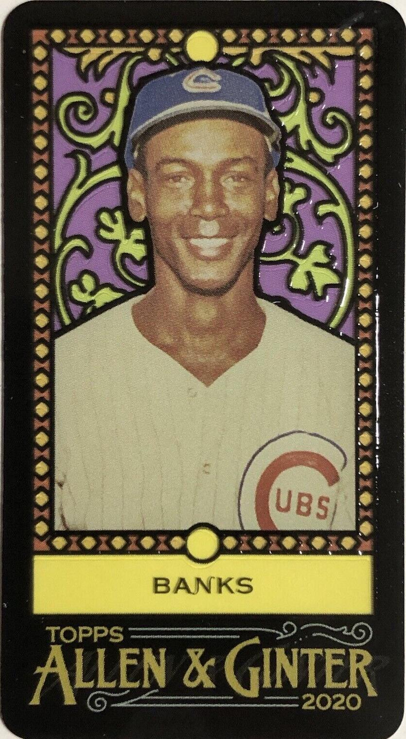 2020 Topps Allen & Ginter's - Ernie Banks #117 Mini Stained Glass /25 ...