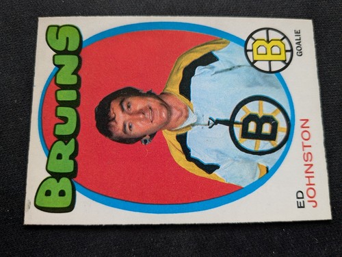 1971-72 O-Pee-Chee Hockey Card # 172 Ed Johnston - Boston Bruins (EX ...