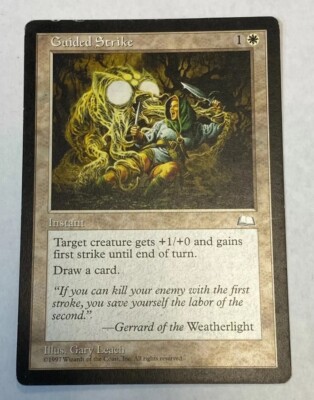 Guided Strike - Magic the Gathering MTG Weatherlight Single Card | eBay