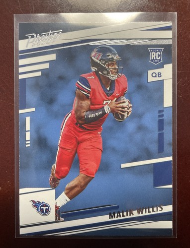 MALIK WILLIS 2022 Prestige Rookie Card!! #303 TENNESSEE TITANS | eBay