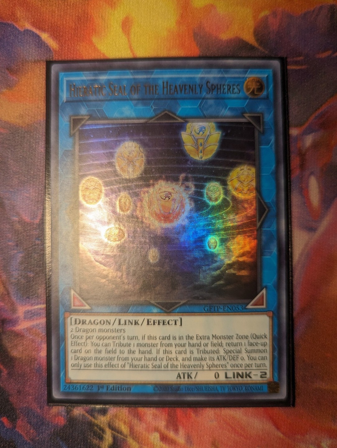 Yugioh Hieratic Seal of the Heavenly Spheres GFTP-EN053 Ultra Rare NM ...