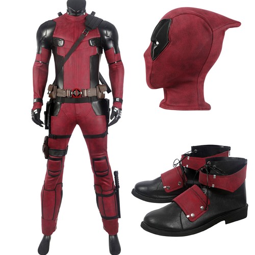 Deadpool 2 Costume Mr. Pool Cosplay Outfit Halloween Role Acting Mask ...