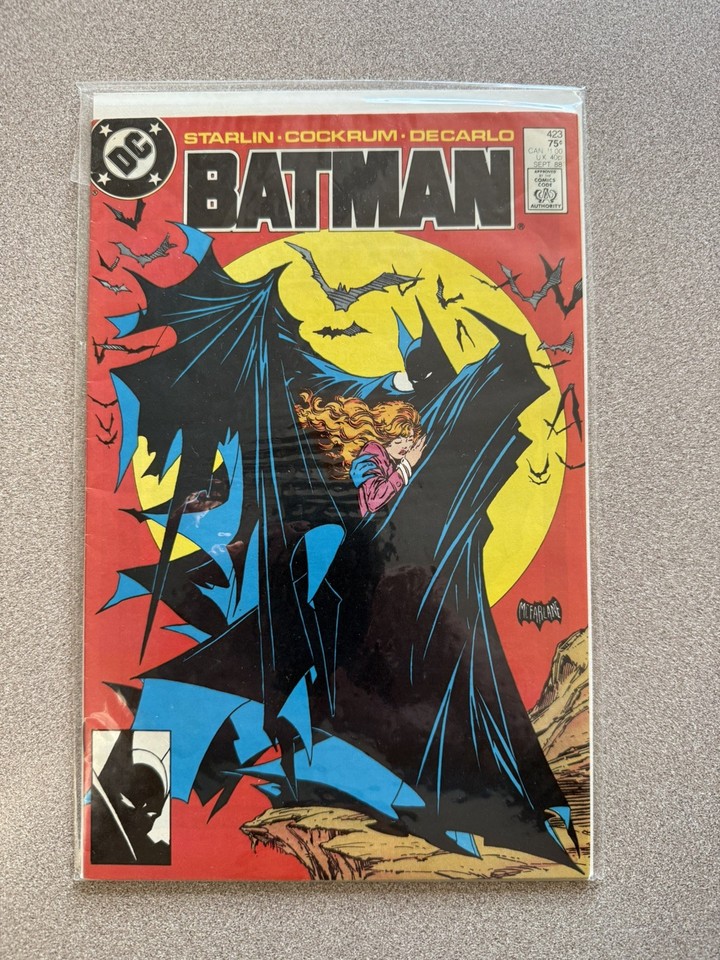 DC Comics Batman #423 1988 Copper Age McFarlane Cover Starlin Cockrum ...