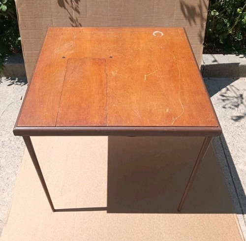 Singer Featherweight Folding Utility Table Brown Metal #A414930 Vintage ...