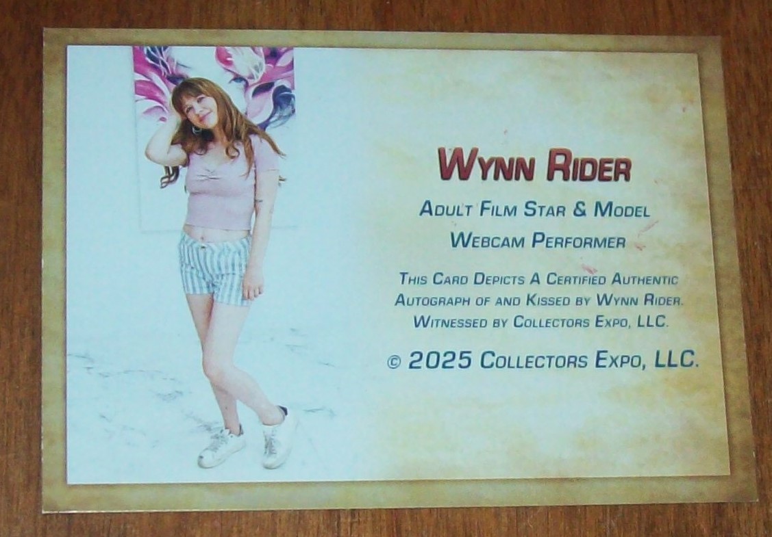 2025 Collectors Expo Model Wynn Rider Autographed Kiss Card | eBay