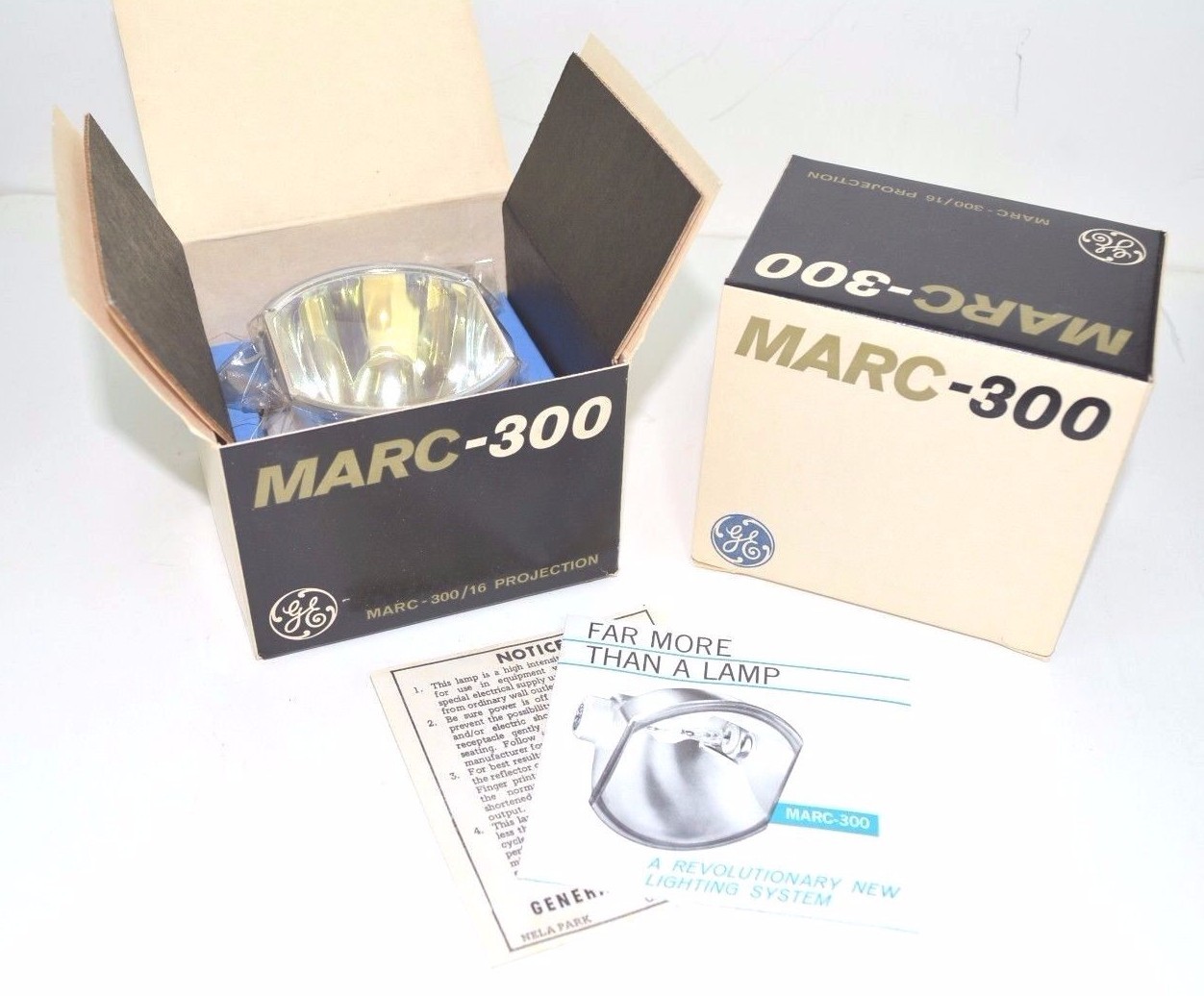 GE MARC 300/16 EZM 300W 37.5V Hi Intensity Arc Projector Light Bulb NEW ...