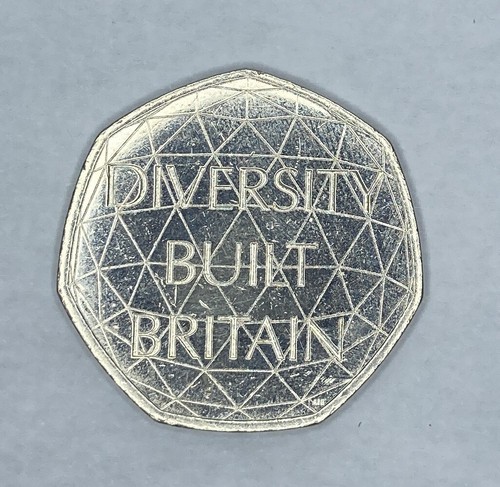 Diversity Built Britain 50p Pence Coin UK Reg F D 2020 Elizabeth II D G ...