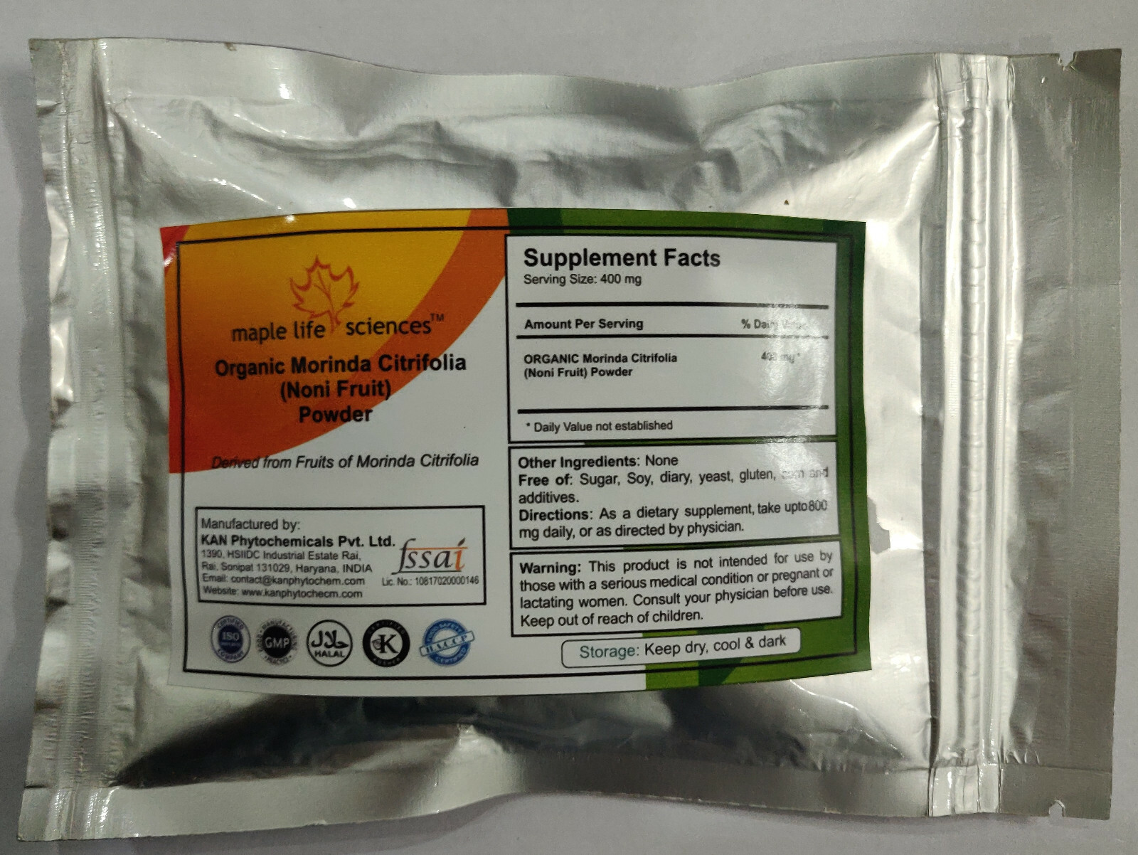 ORGANIC Noni Fruit Powder (Morinda Citrifolia) Pure & High Quality | eBay