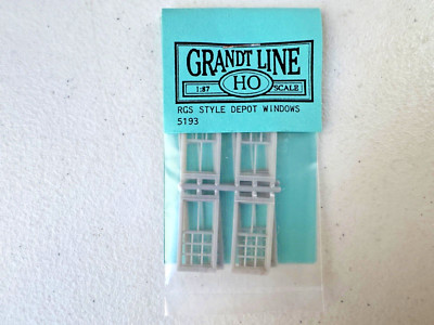 Grandt Line #5193 HO Scale RGS Style Depot Windows (pkg of 8) - NOS | eBay